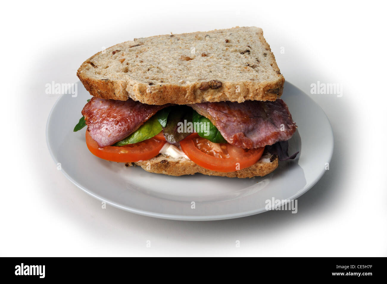 BLT Bacon lettuce and tomato sandwich Stock Photo - Alamy