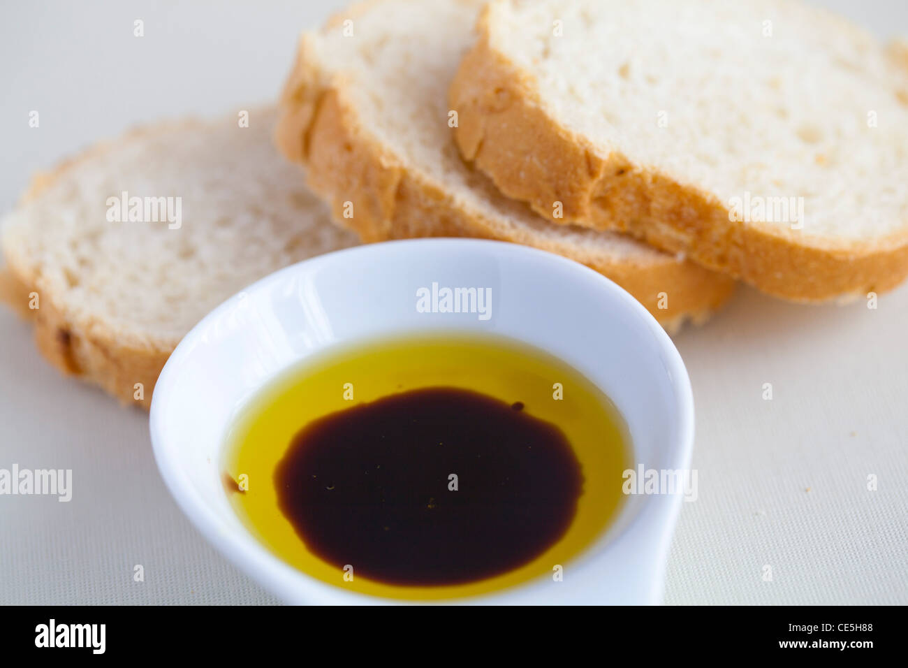 Olive oil and balsamic dip Stock Photo - Alamy
