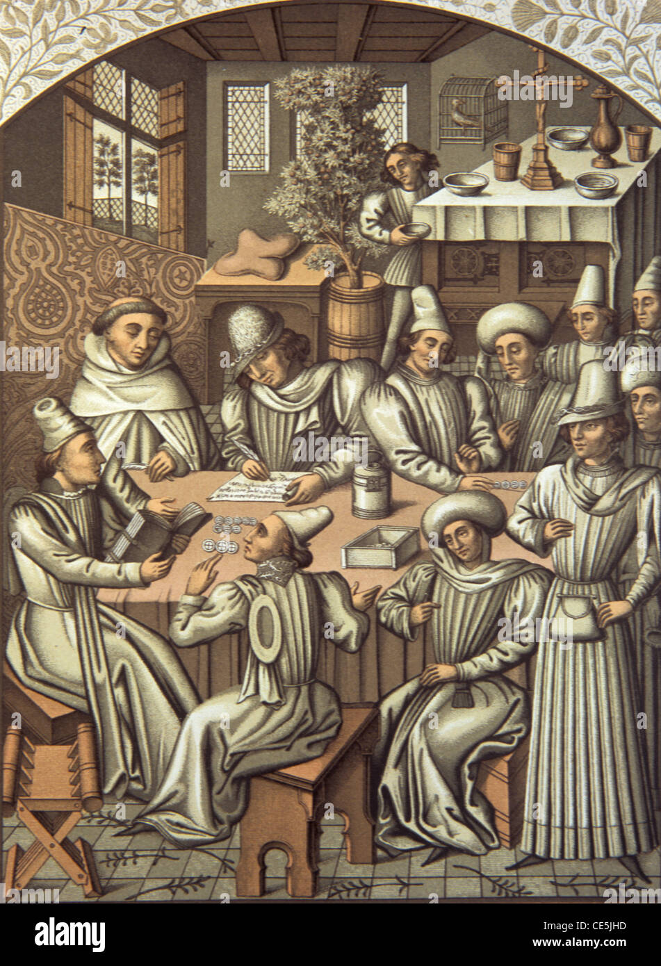 Banking scene medieval hi-res stock photography and images - Alamy