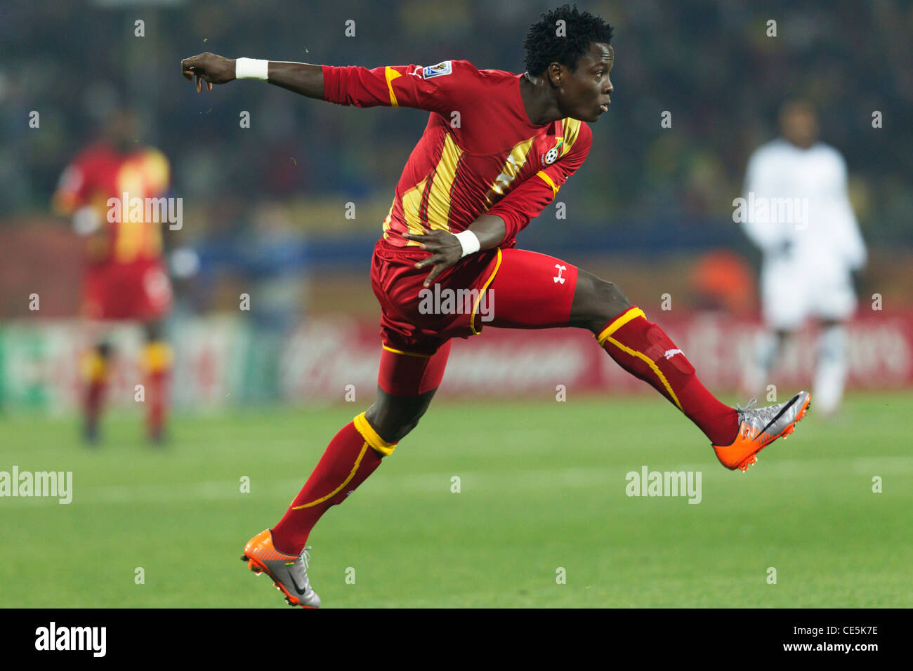 Samuel Inkoom of Ghana in action during a 2010 FIFA World Cup round of ...