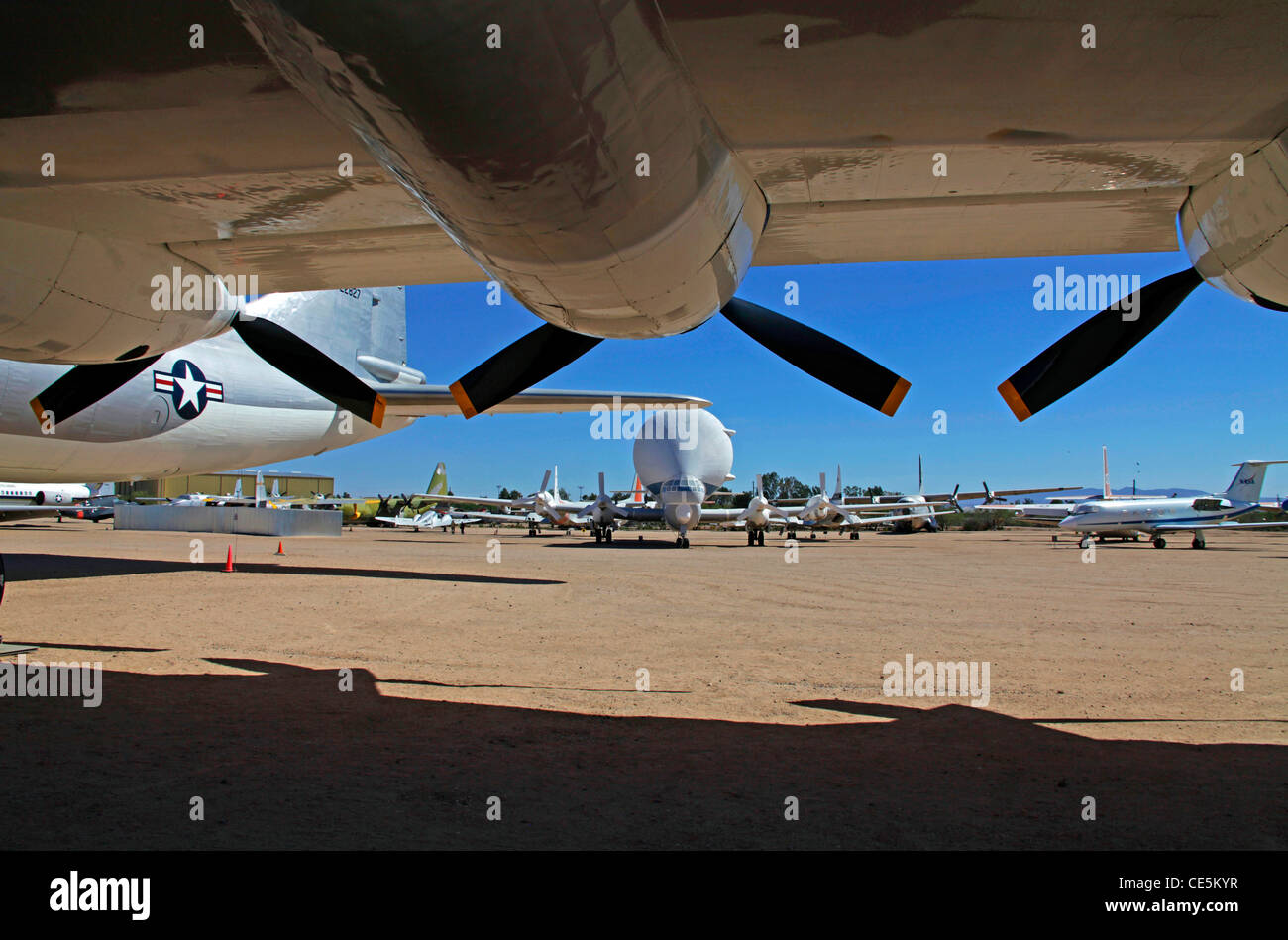The Convair B-36 Peacemaker strategic bomber aircraft on display at ...