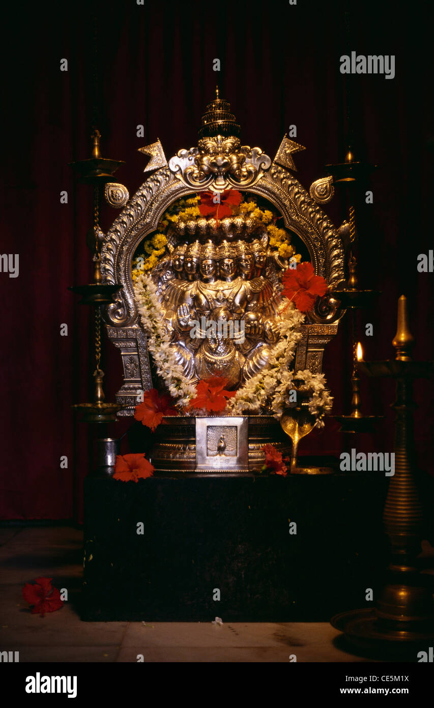 Lord Muruga on Peacock mount in Sri Gogarnanatha temple ; Mangalore ...