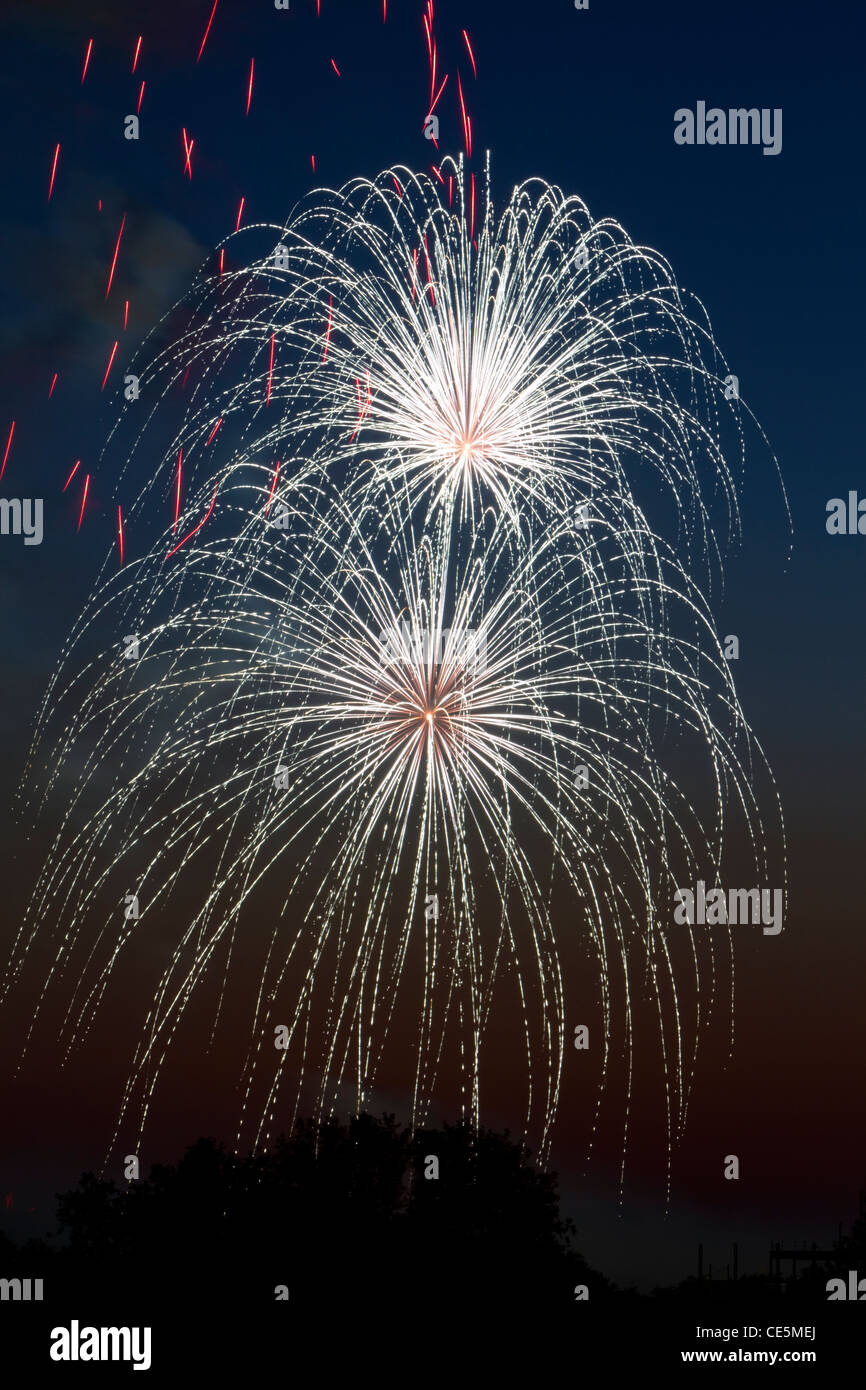 Fourth of July fireworks display in Boise, Idaho, USA Stock Photo - Alamy