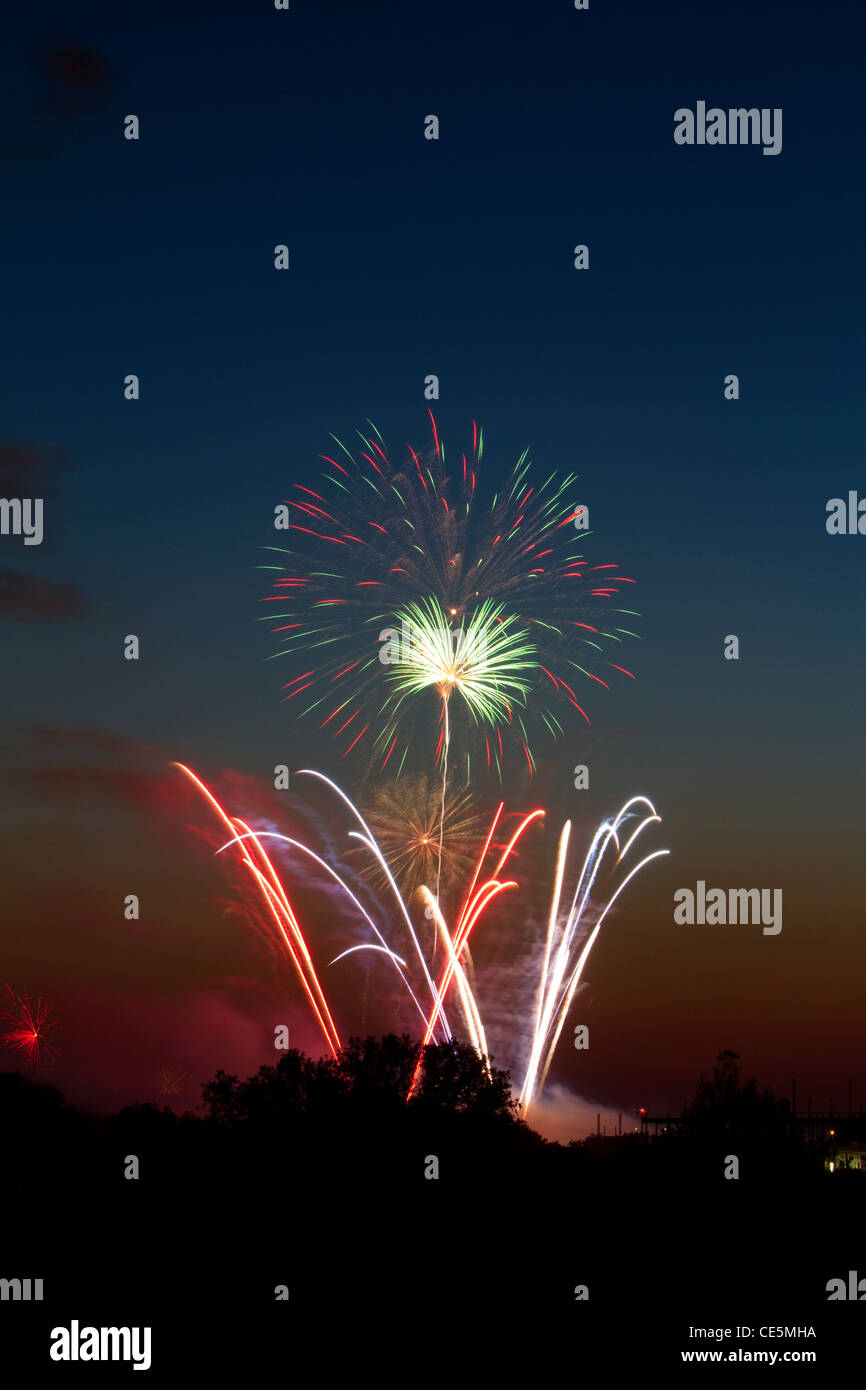 Fourth of July fireworks display in Boise, Idaho, USA Stock Photo - Alamy