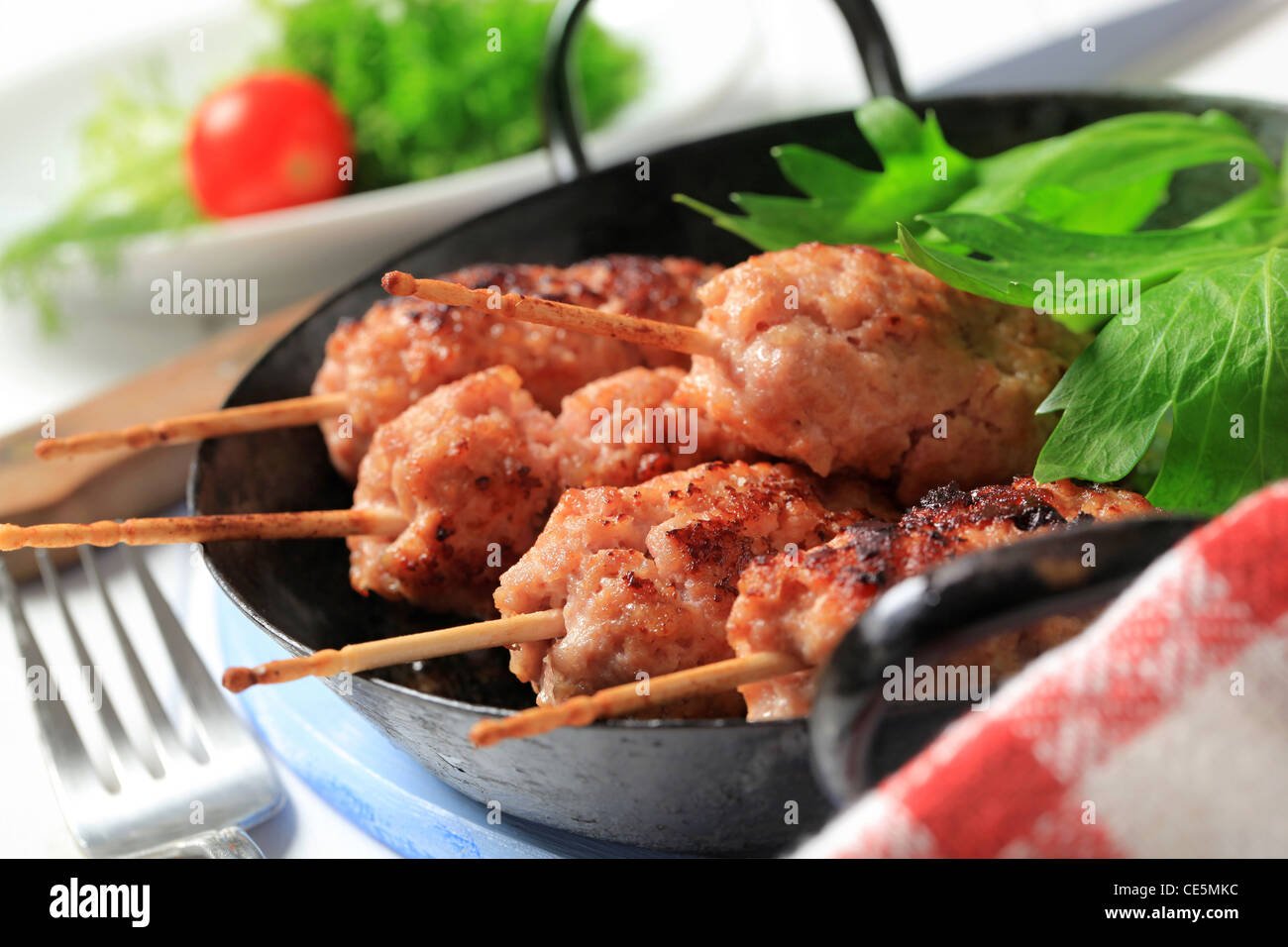 Black meat sticks hi-res stock photography and images - Alamy