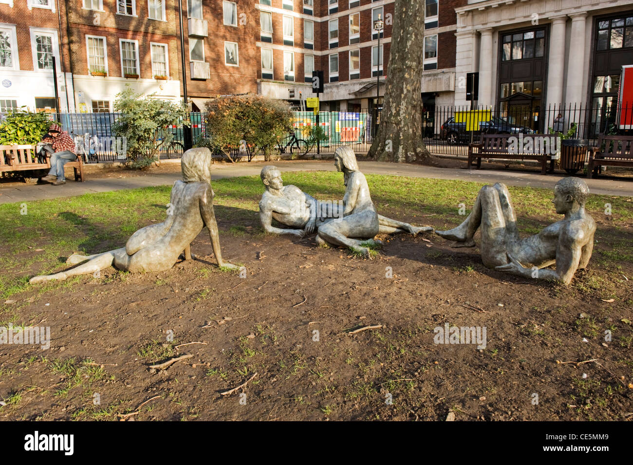 Soho Square West End London contemporary modern sculpture statues ...