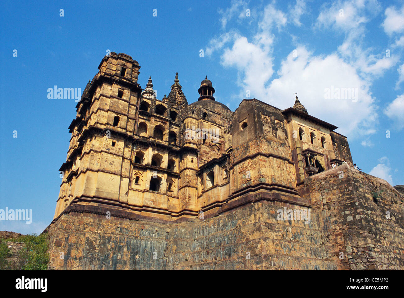 Chaturbhuj Temple on massive stone platform ; Orchha ; Niwari district ...