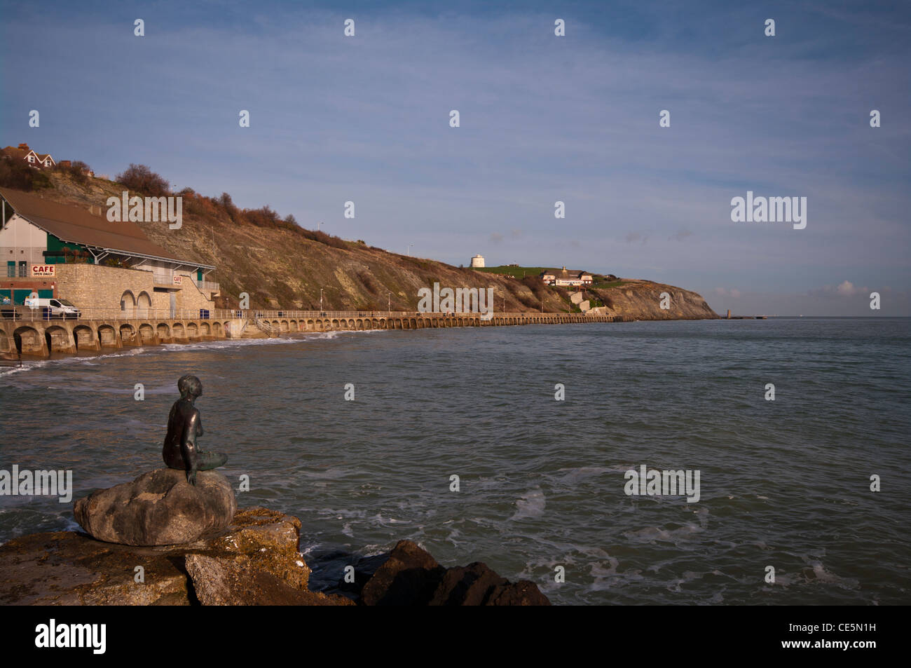 The Little Mermaid Statue On The Waterfront At Folkestone Kent UK ...