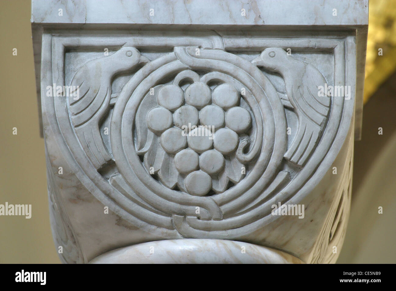 Historic Church Column Ornate Detail close up Stock Photo - Alamy