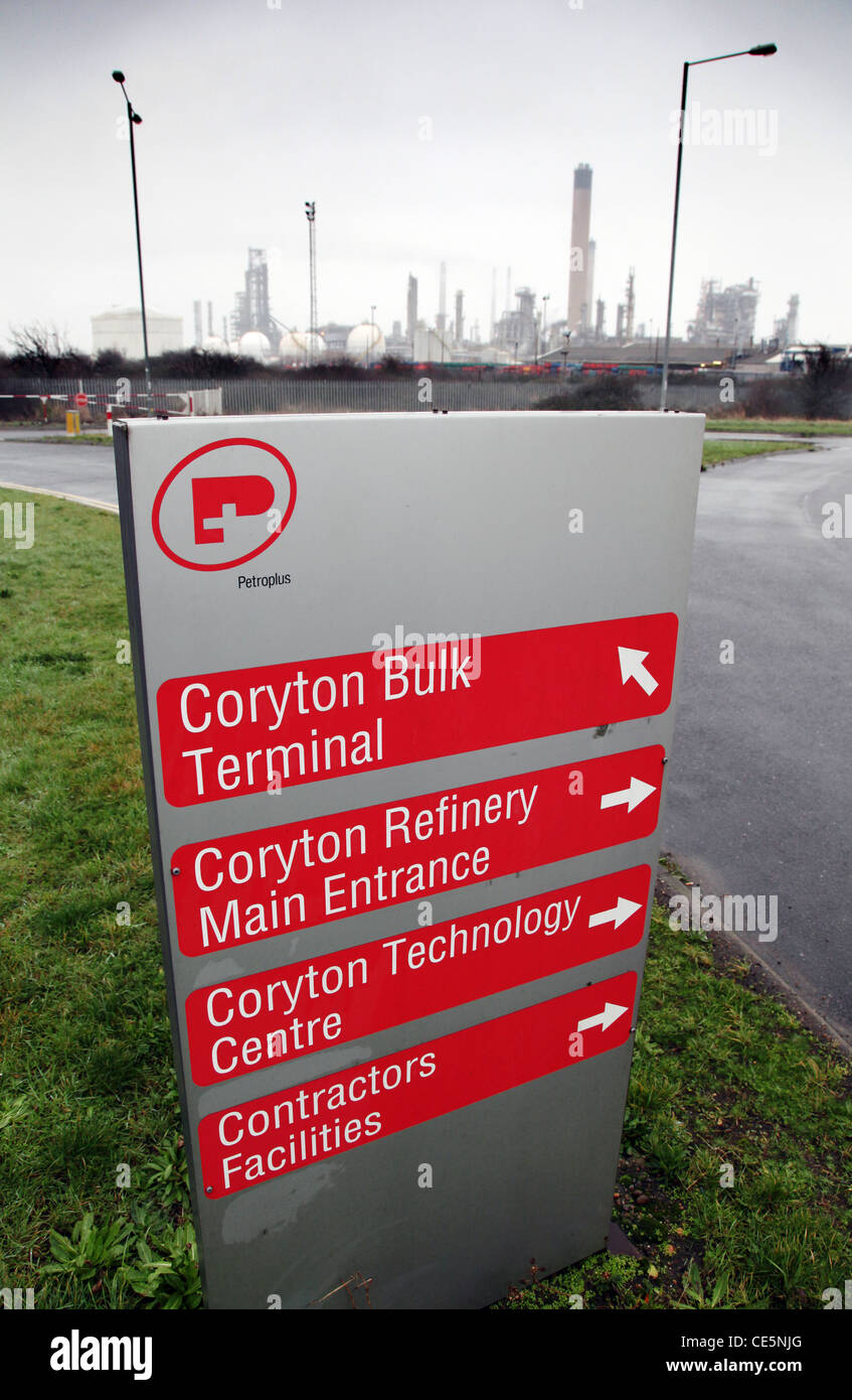Petroplus oil refinery coryton essex hi-res stock photography and ...