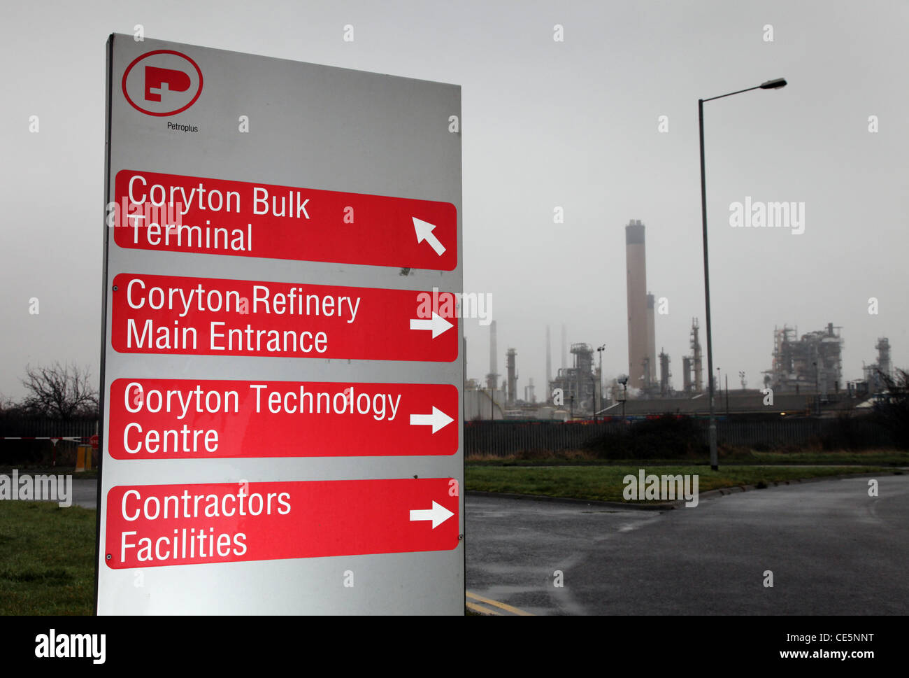 The Petroplus Oil Refinery at Coryton Essex Stock Photo - Alamy