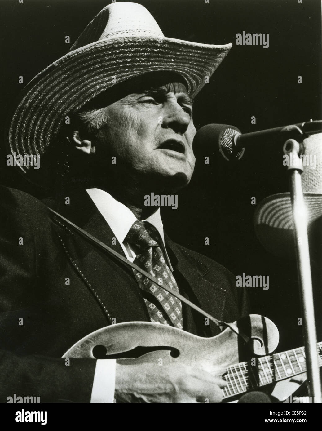 BILL MONROE (1911-1996) Promotional photo of US Bluegrass musician ...