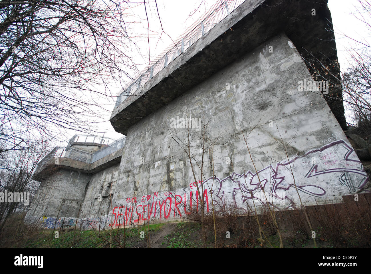 BERLIN, GERMANY. The Second World War Humboldthain flak tower at ...