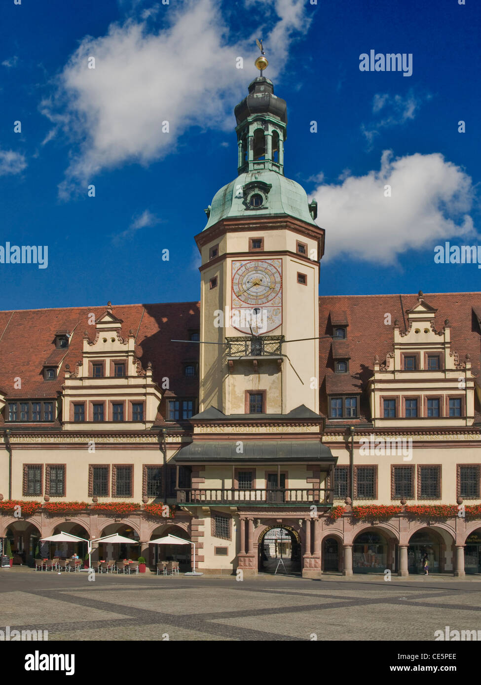 Leipzig old town hall clock tower hi-res stock photography and images ...