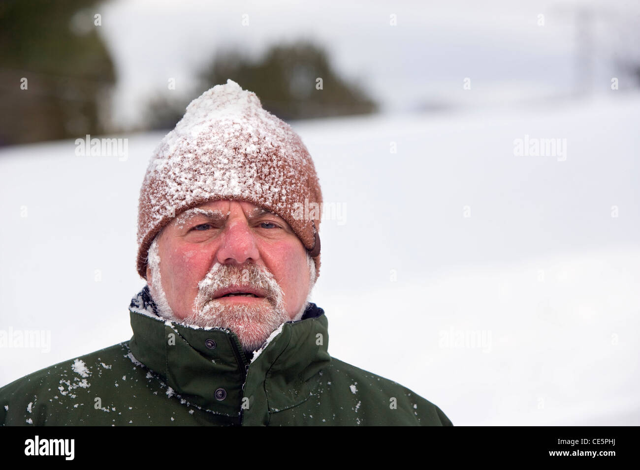 Hat covered with snow hi-res stock photography and images - Alamy