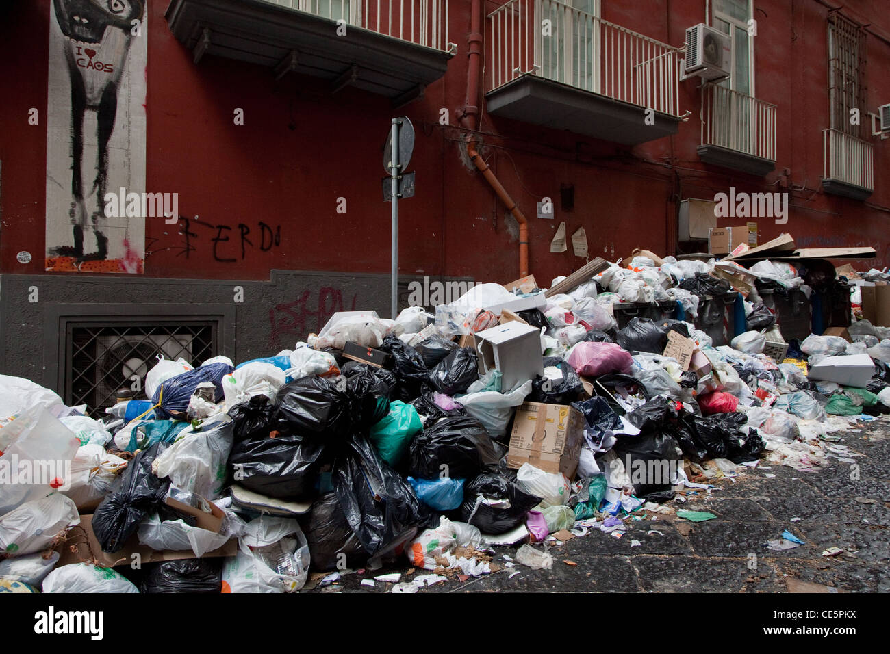 Naples Italy Garbage 2008