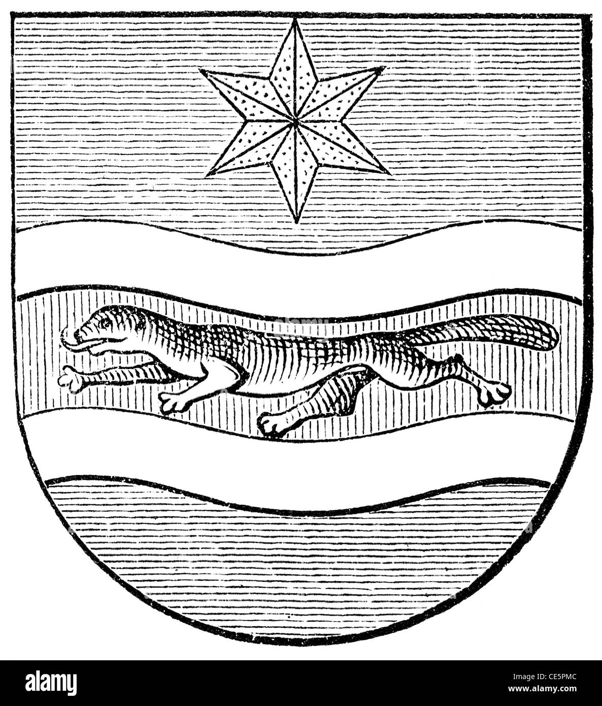 Coat of arms of Slavonia, (Austro-Hungarian Monarchy Stock Photo - Alamy