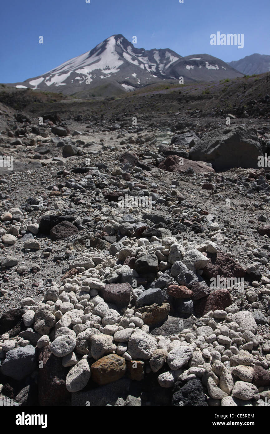 pumice lava Mount St Helens Volcano National monument Stock Photo - Alamy