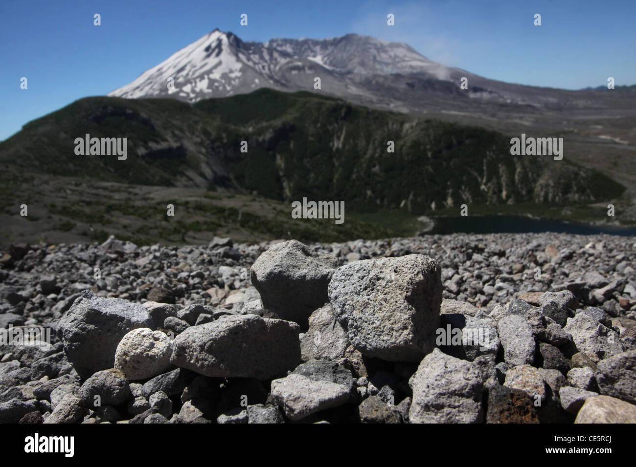 pumice lava Mount St Helens Volcano National monument Stock Photo - Alamy