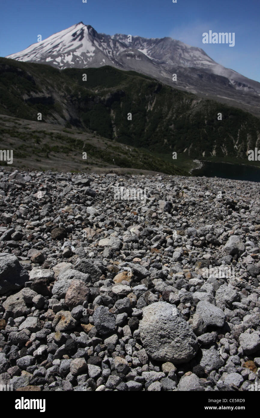 pumice lava Mount St Helens Volcano National monument Stock Photo - Alamy