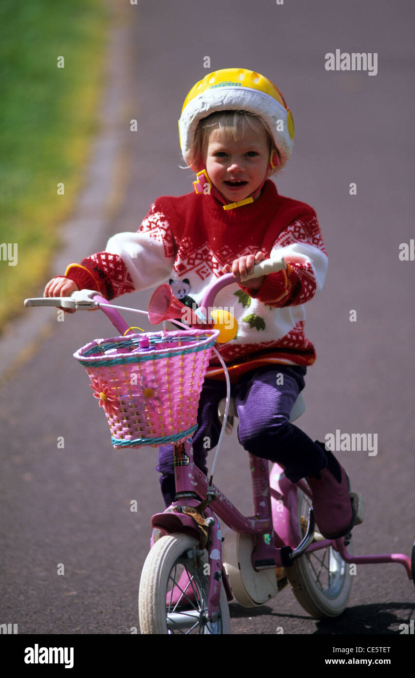 Small child on bike Stock Photo - Alamy