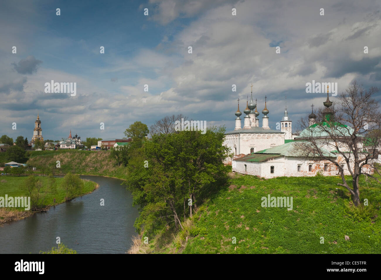 Russia, Vladimir Oblast, Golden Ring, Suzdal, Suzdal churches Stock ...