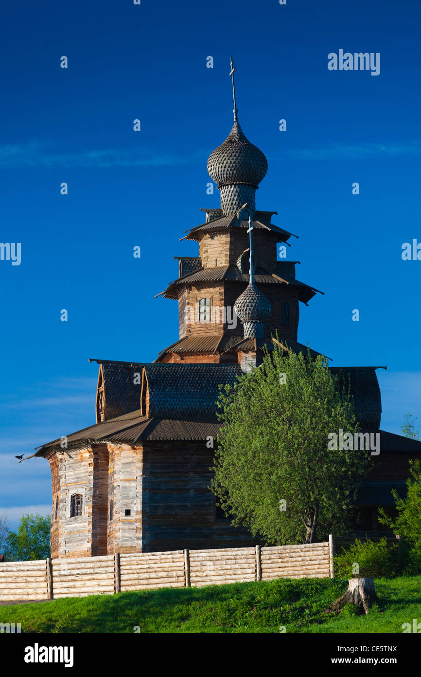 Russia, Vladimir Oblast, Golden Ring, Suzdal, wooden church at the ...