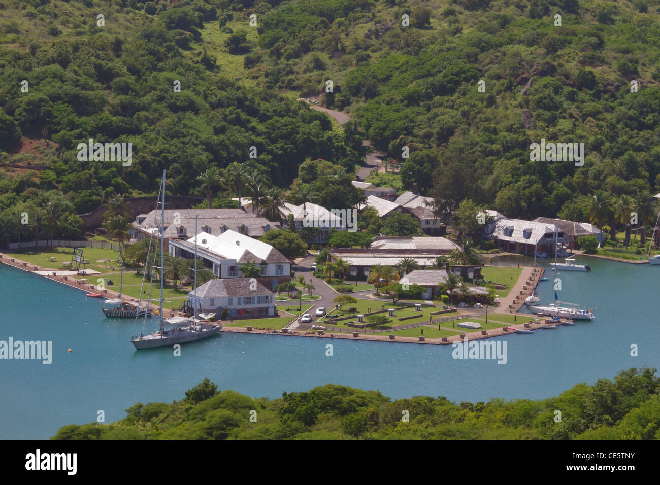 Nelson's Historic Dockyard, English Harbour, Antigua, W.I Stock Photo ...