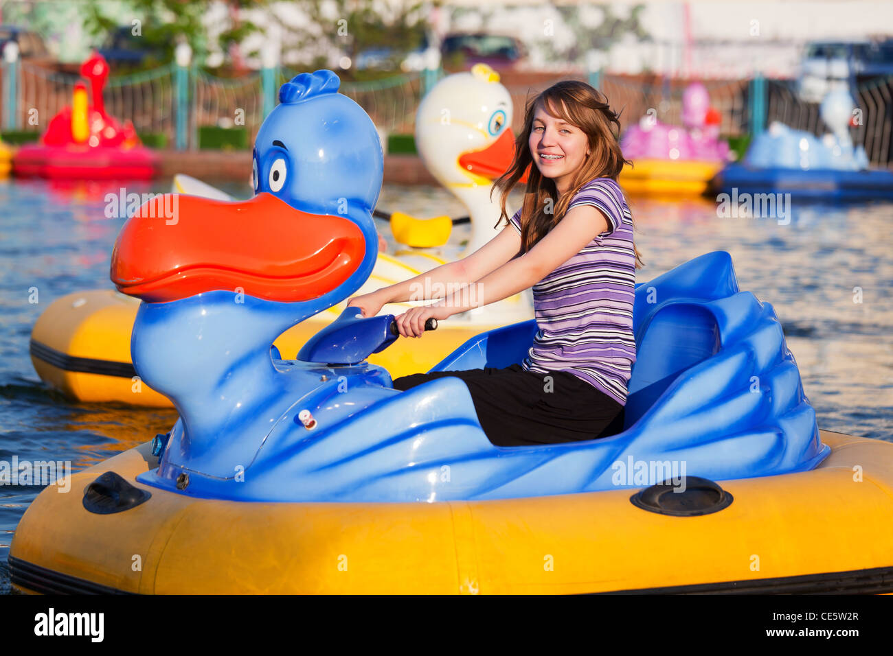 Girl aqua park hi-res stock photography and images - Alamy