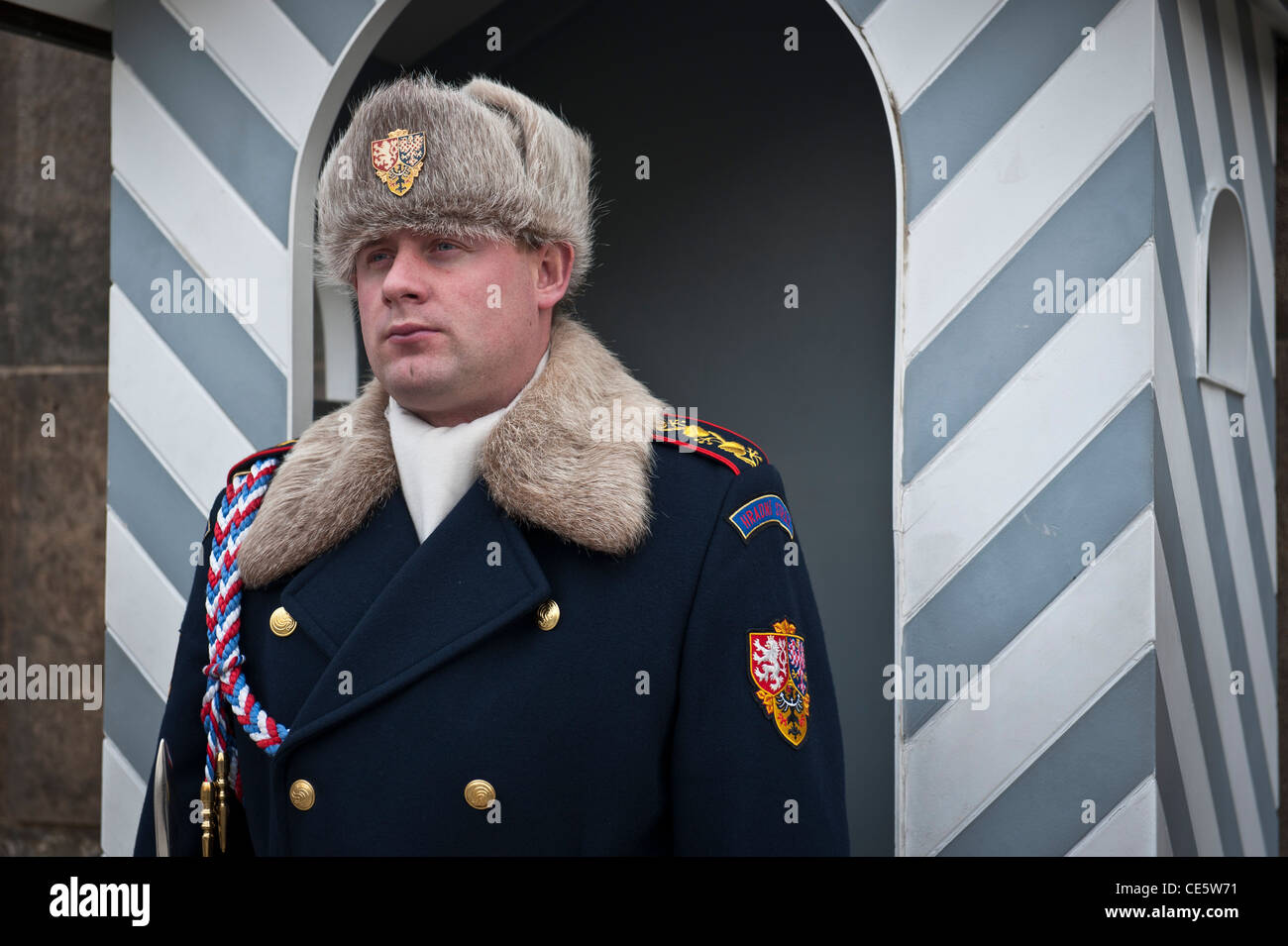 Prague castle patrol hi-res stock photography and images - Alamy