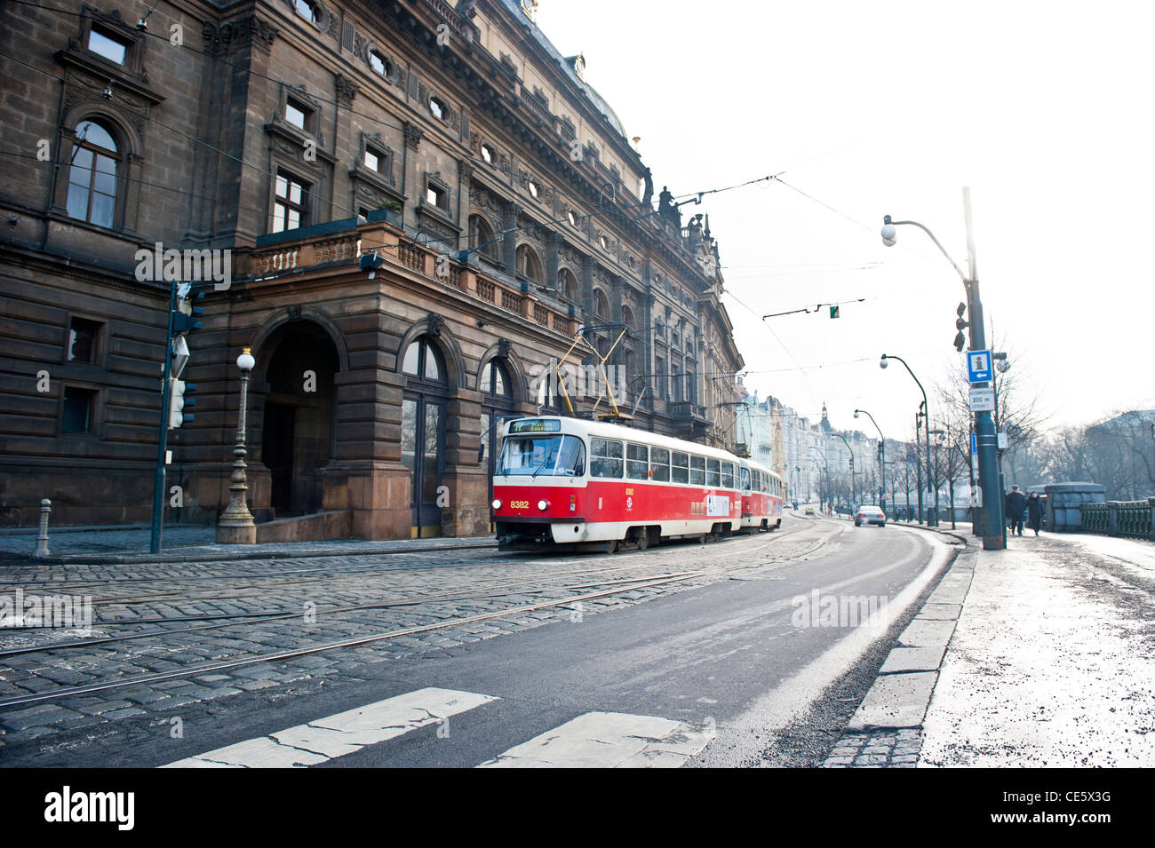 Old tramway in prague hi-res stock photography and images - Alamy