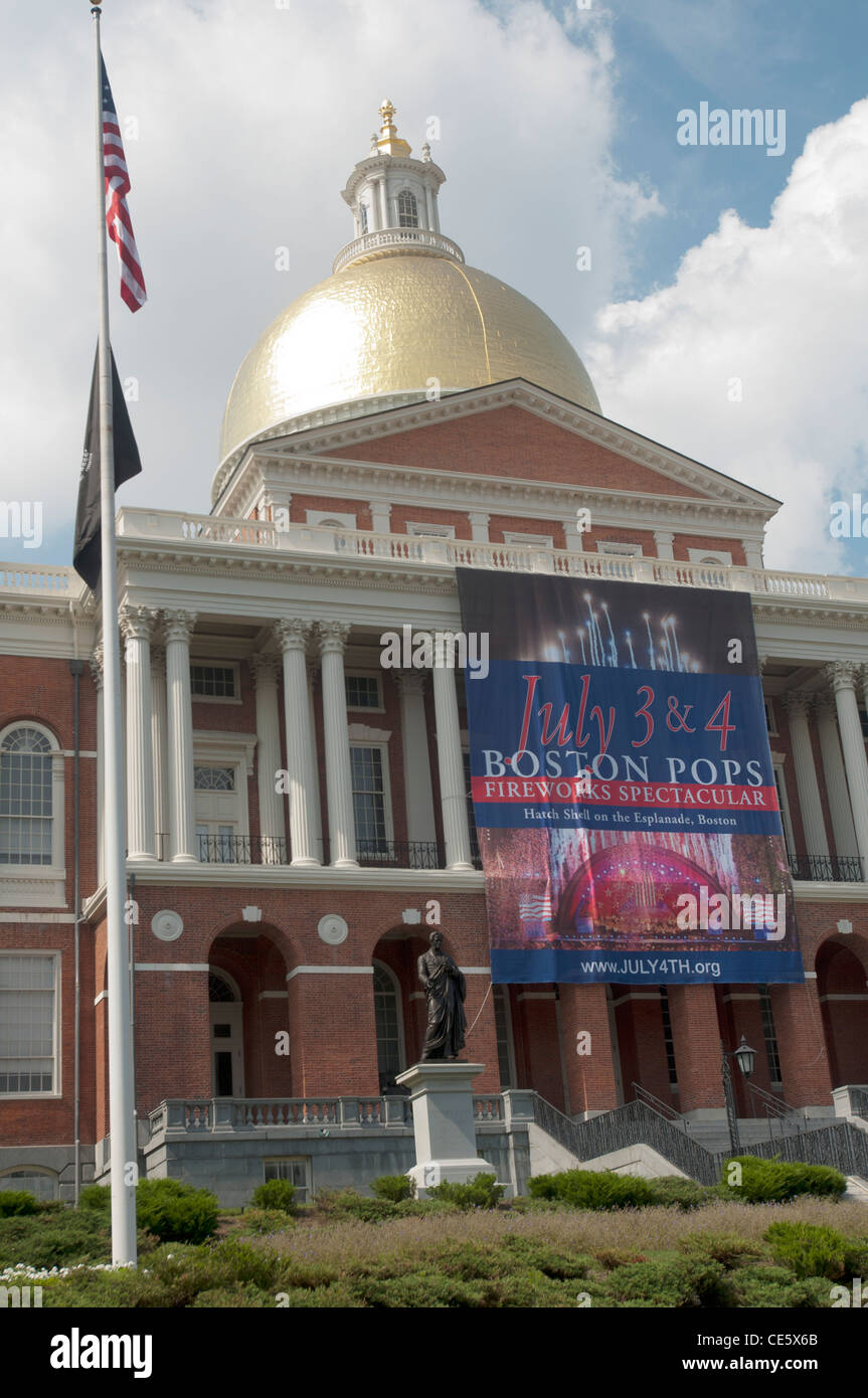 Massachusetts capital building hi-res stock photography and images - Alamy