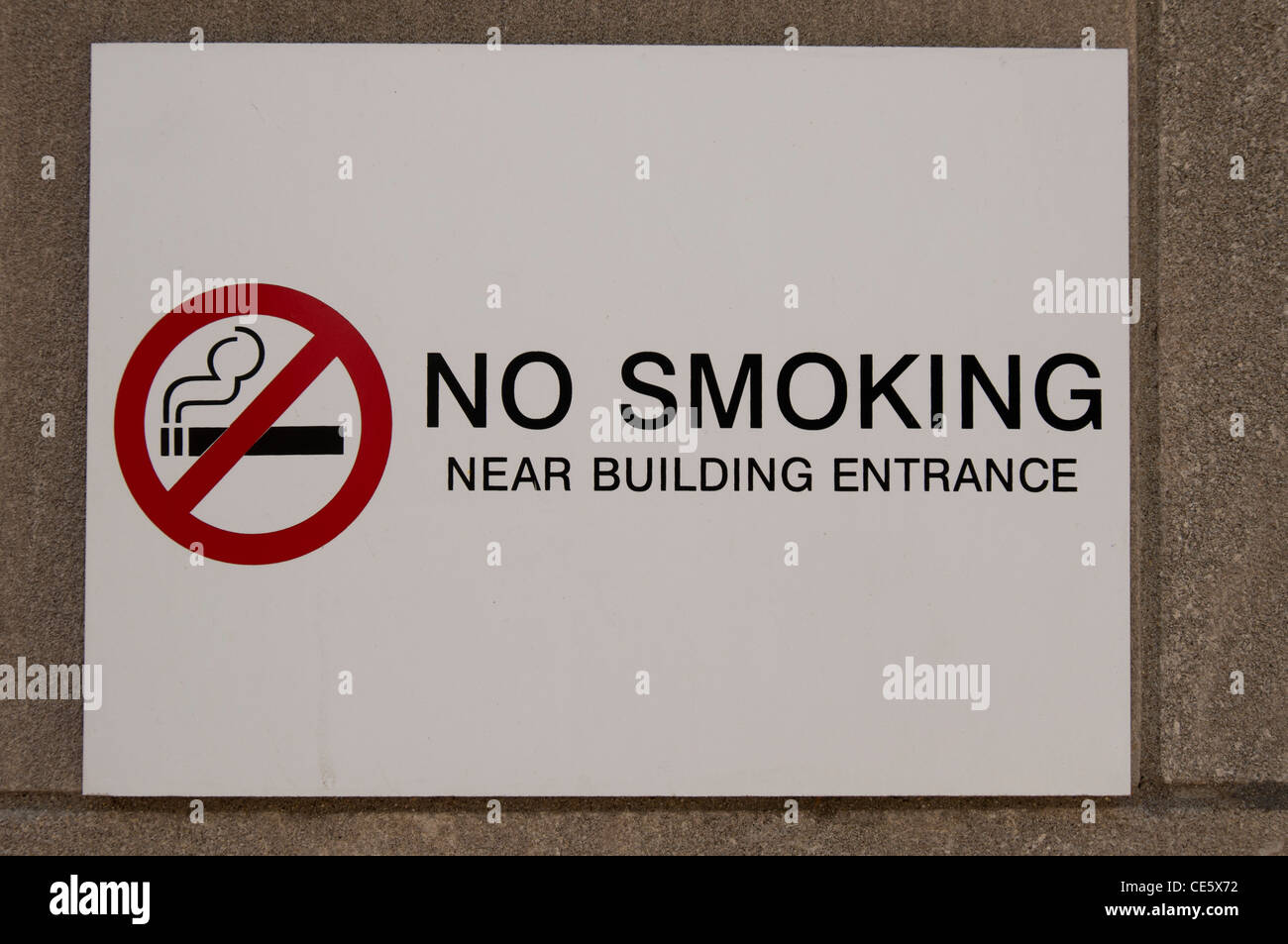 No smoking near building entrance sign Stock Photo - Alamy No smoking near building entrance sign Stock Photo - Alamy