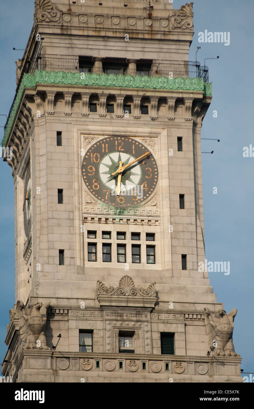 Custom House Clock Tower, Financial District, Boston, Massachusetts ...