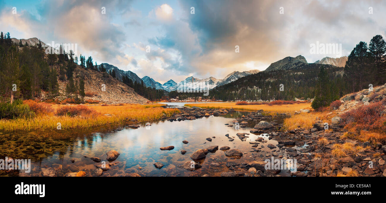 Amazing Landscape, Beautiful Mountain Sunset Panorama Stock Photo - Alamy