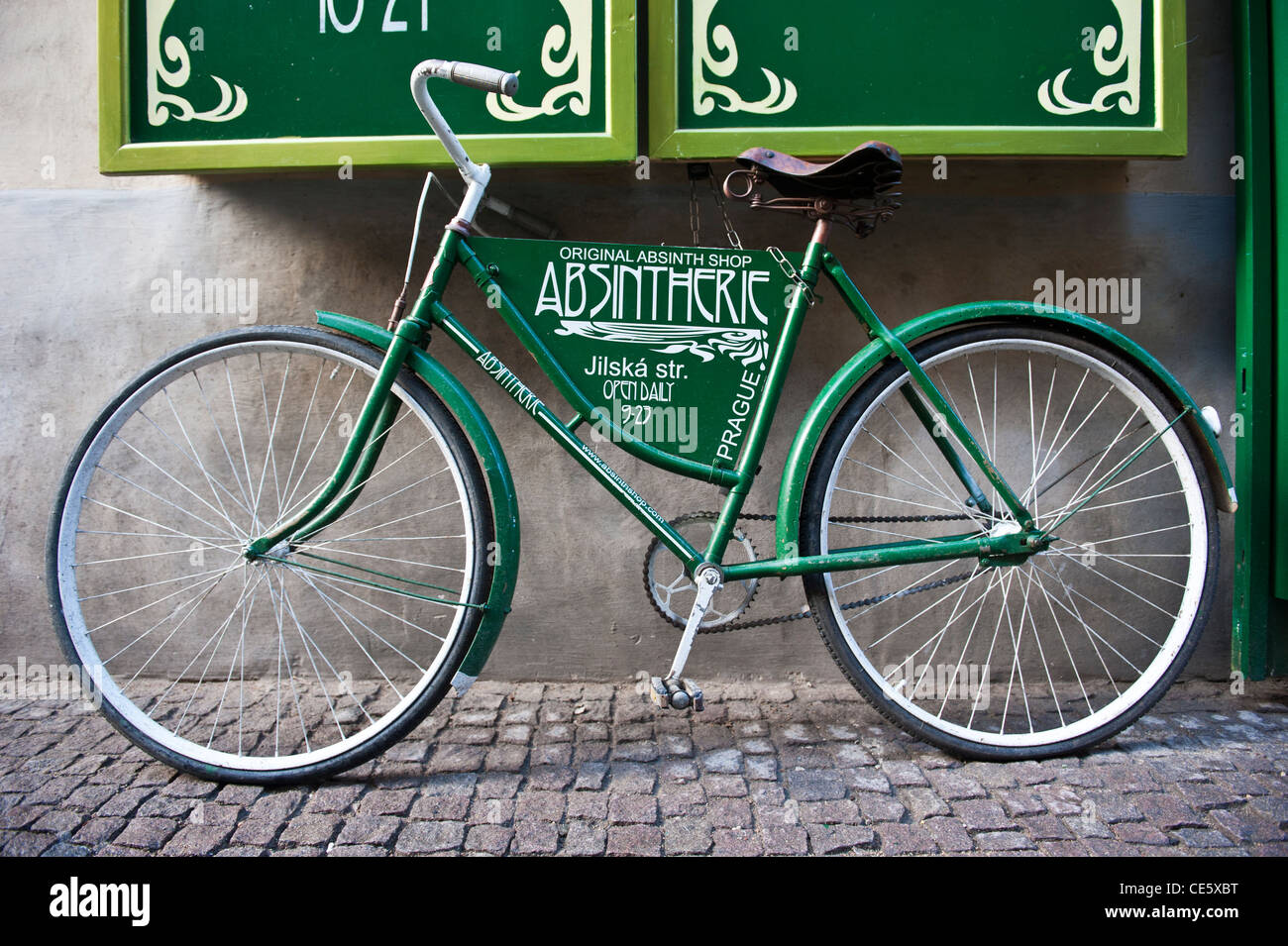 Absinth Museum in the Old town of Prague, Czech Republic Stock Photo ...