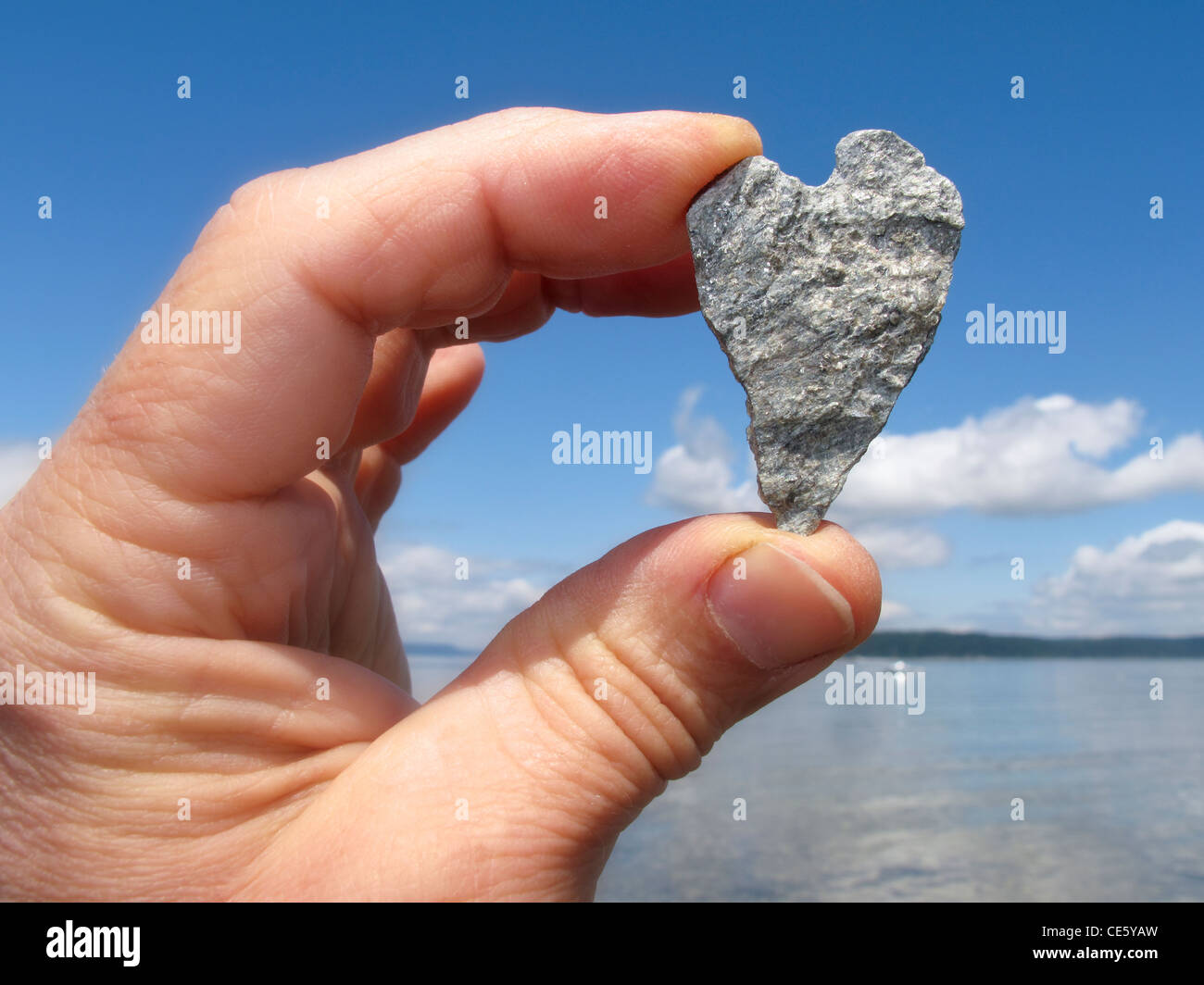 Rock shaped by hand hi-res stock photography and images - Alamy