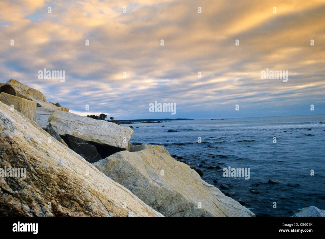 New Hampshire USA Seacoast at sunrise Stock Photo - Alamy