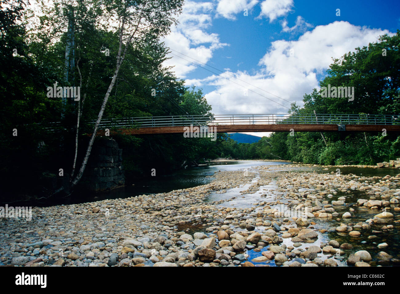 Crawford Notch State Park - Bemis Bridge, which the Saco River along ...