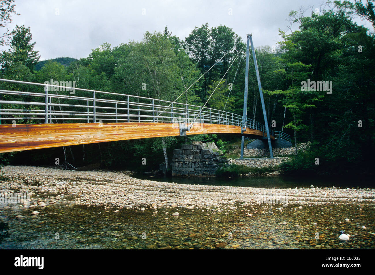 Crawford Notch State Park - Bemis Bridge, which the Saco River along ...