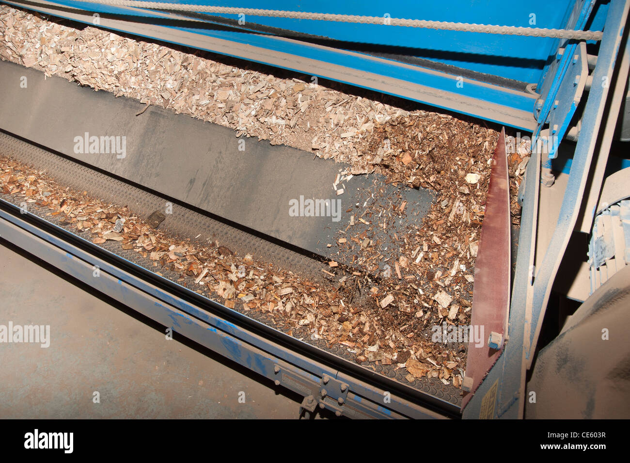 Automated chip collector used in a Biomass boiler in Darby, Montana ...