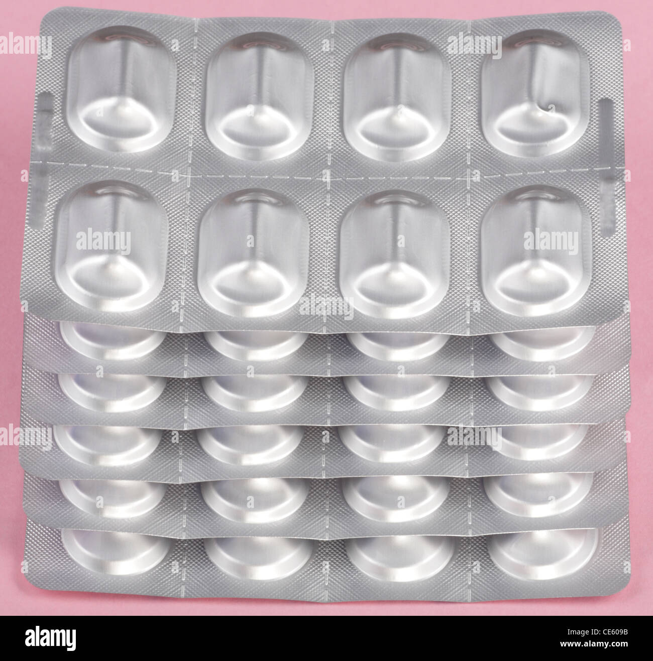 many tablets in blister Stock Photo - Alamy