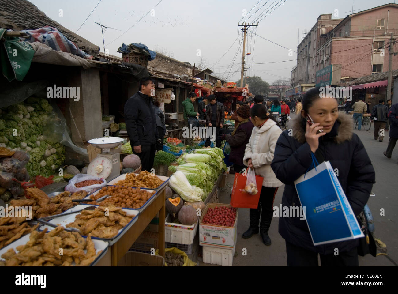 Beijing food market Stock Photo - Alamy