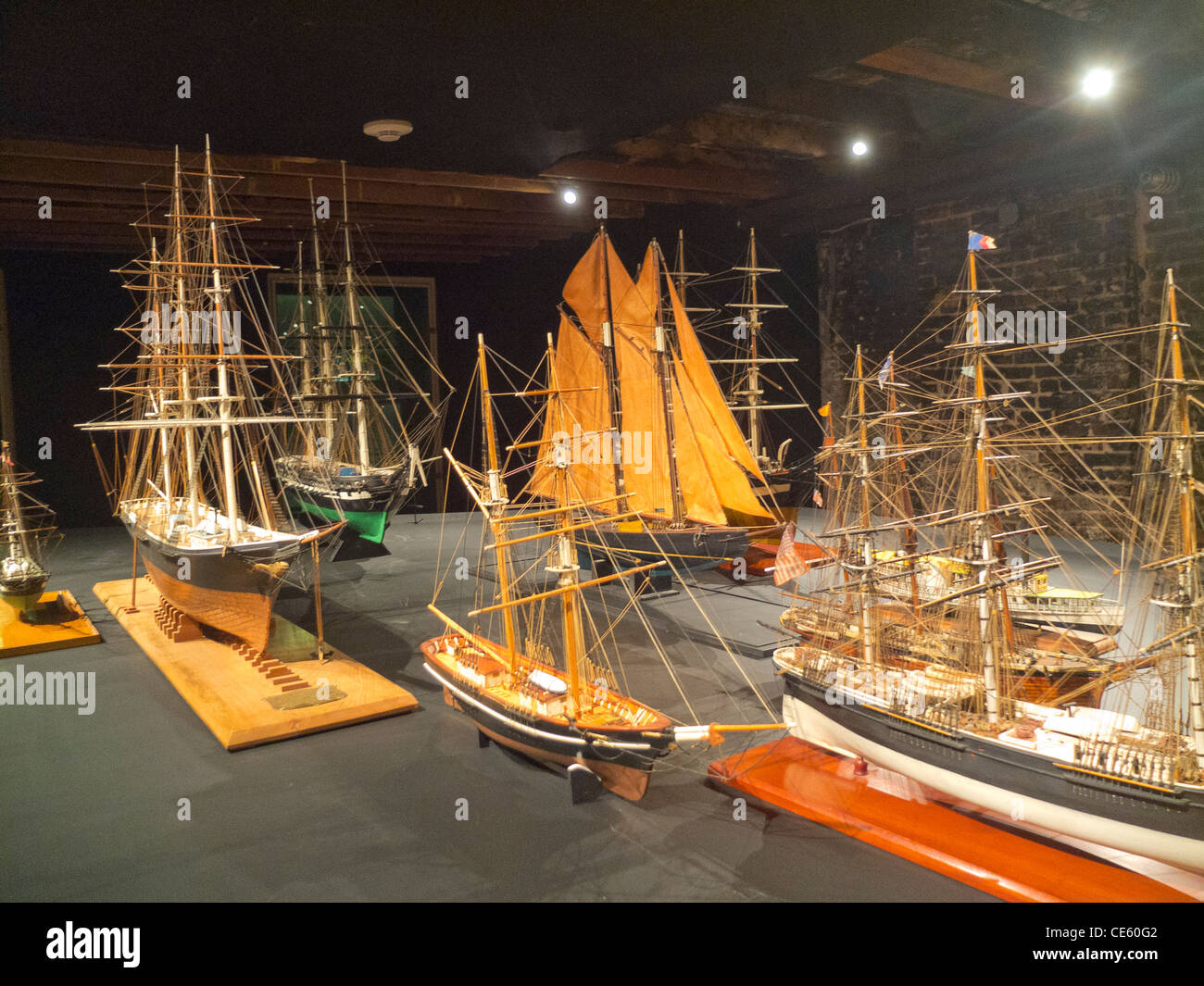 South Street Seaport Museum reopening show Stock Photo - Alamy