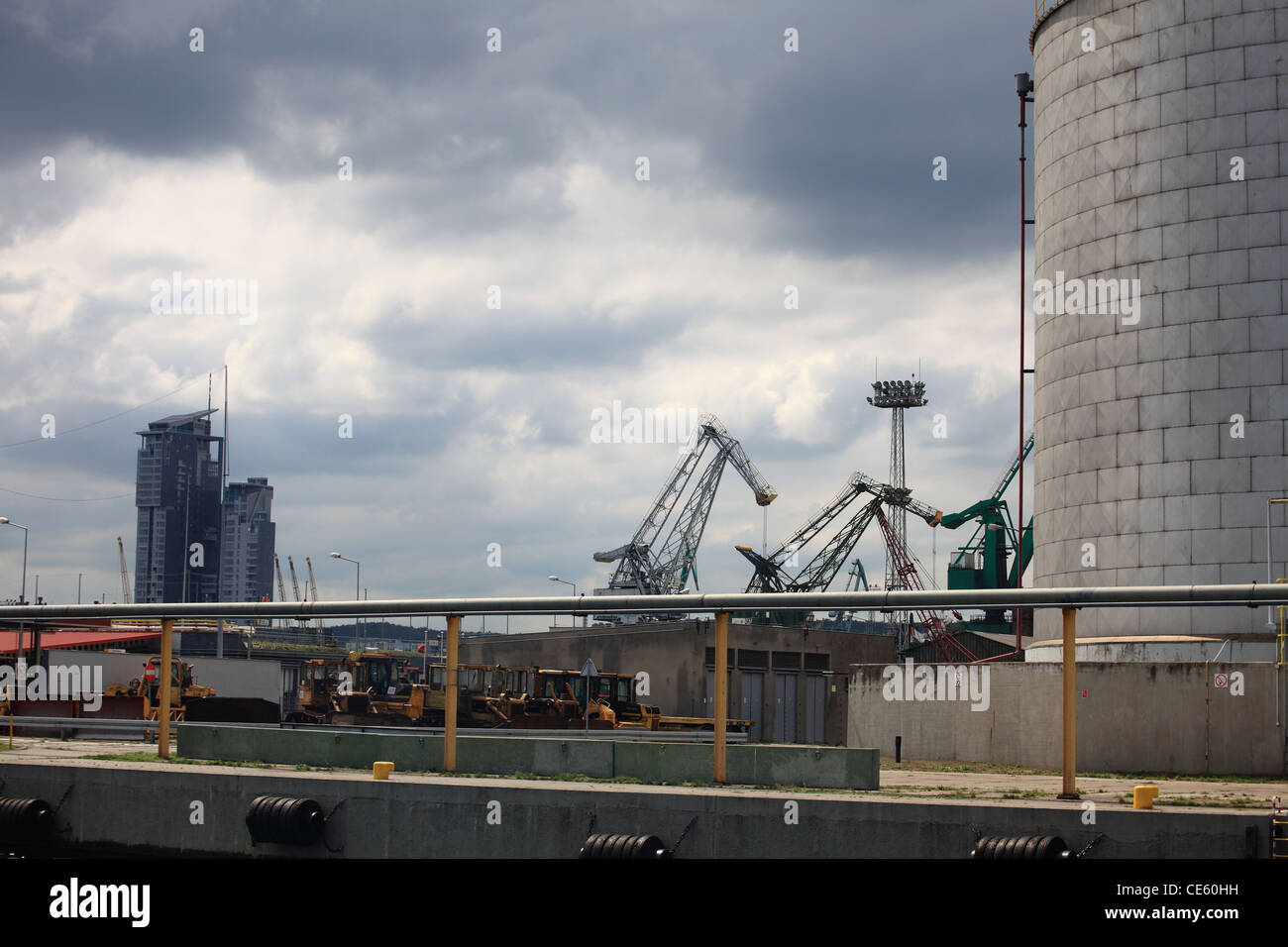 Steel tanks, Chemical Industry, Storage Tank In Industrial Plant Stock ...