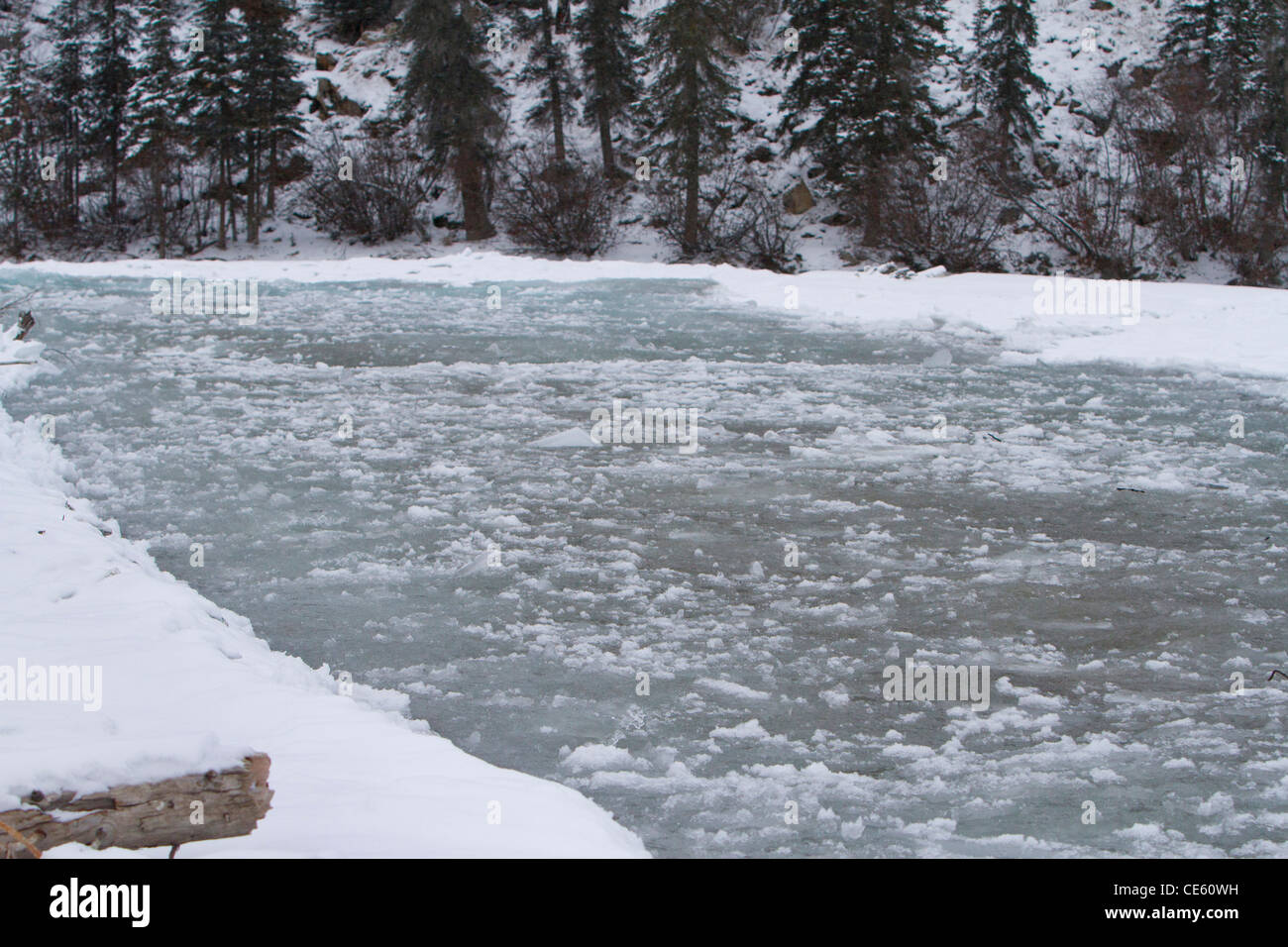 Scenic snowy winter landscape in Brooks Range, Alaska in October ...