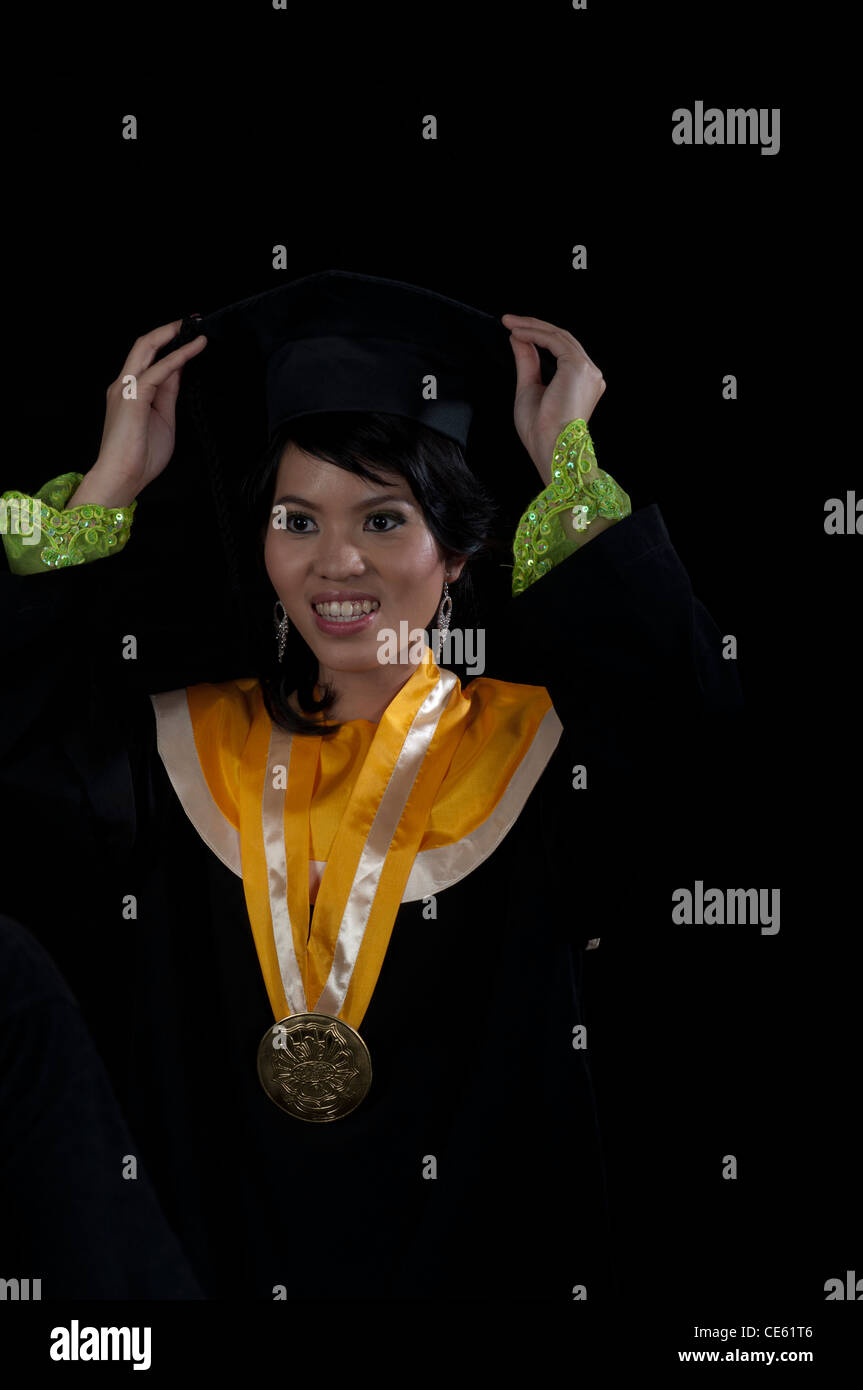Photographing Graduating Student Stock Photo - Alamy