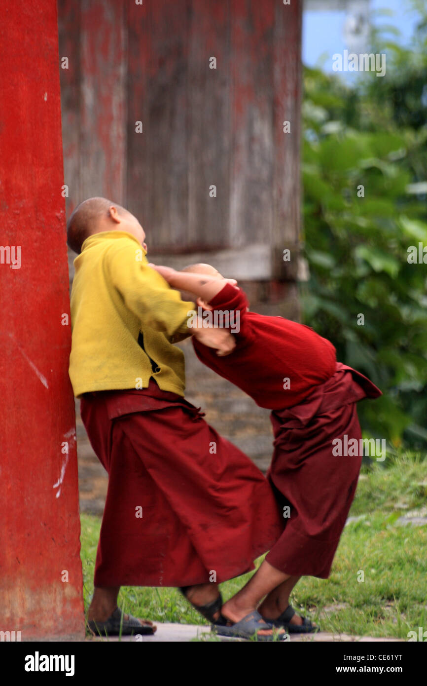 Monks in SIkkim Stock Photo - Alamy
