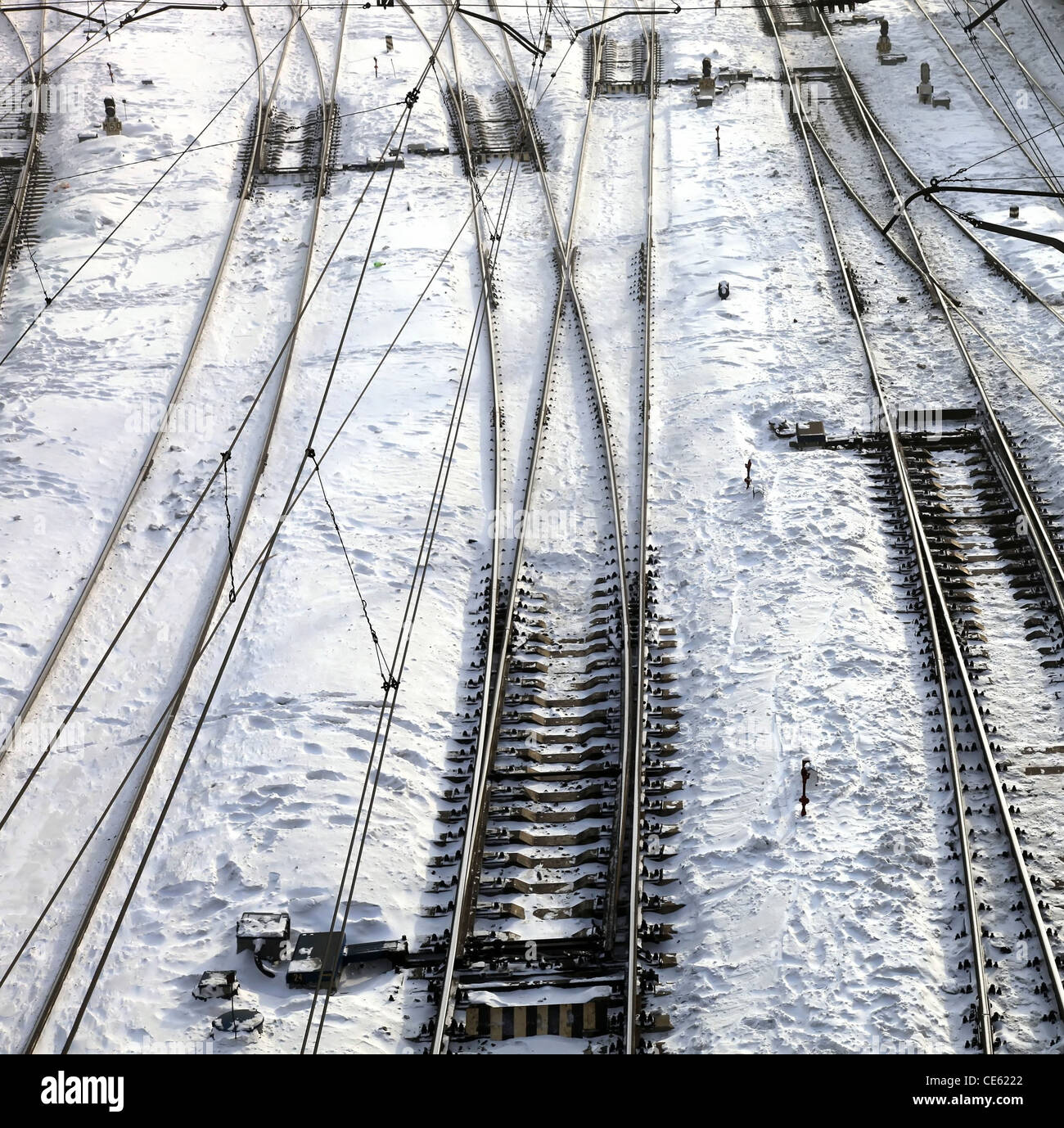 Russian snow railroad hi-res stock photography and images - Alamy