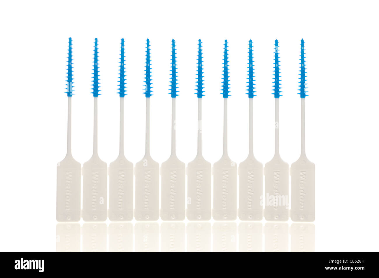 10 interdental tooth brushes Stock Photo - Alamy